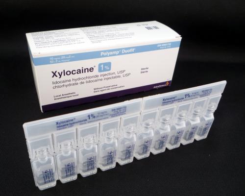Local anesthetic xylocaine 1% injectable capsules polyamp BX / 50